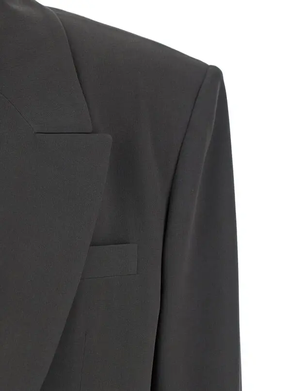 Saint Laurent Single-breasted Jacket With Peak Lapels - Multicolor