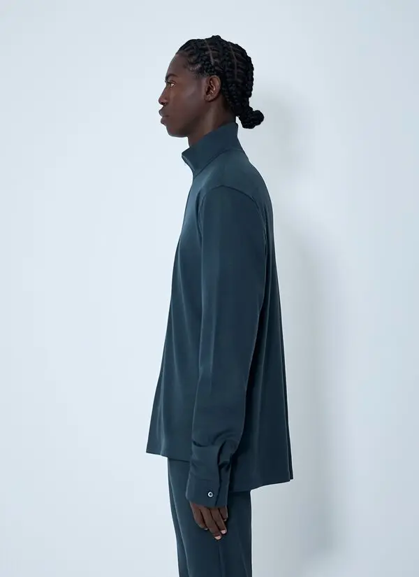 RIER Riers High Neck Half-zip Wool Pullover