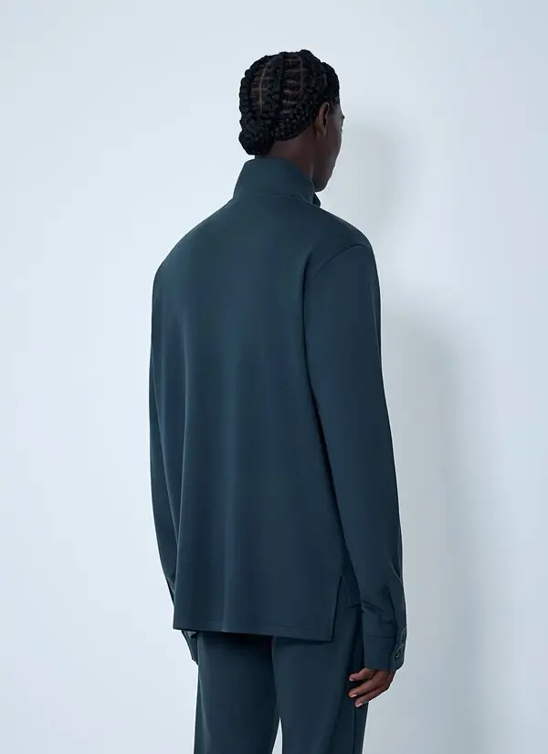 RIER Riers High Neck Half-zip Wool Pullover