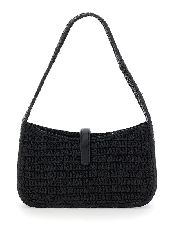 Saint Laurent Le 5 A 7" Shoulder Bag In Raffia - Multicolor