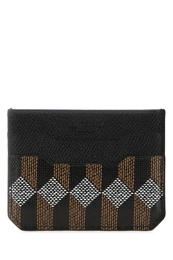 AU DEPART Printed Leather Card Holder - Multicolor