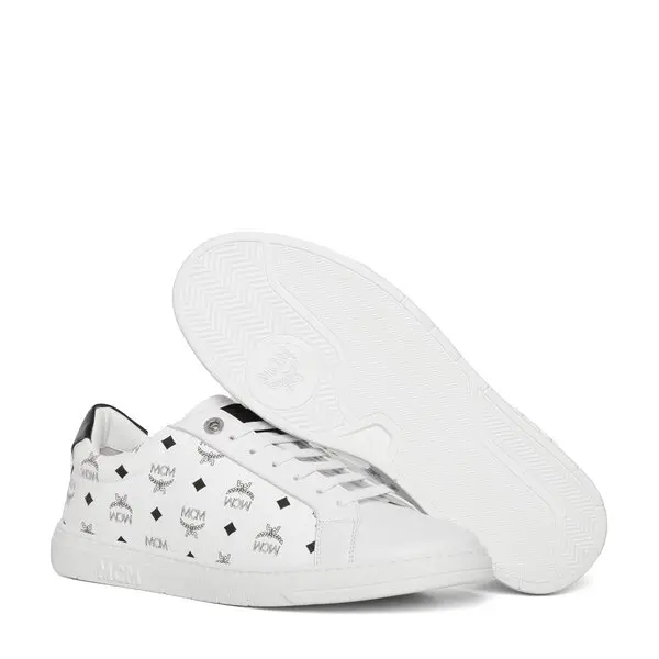 Mcm Printed Canvas Terrain Sneakers