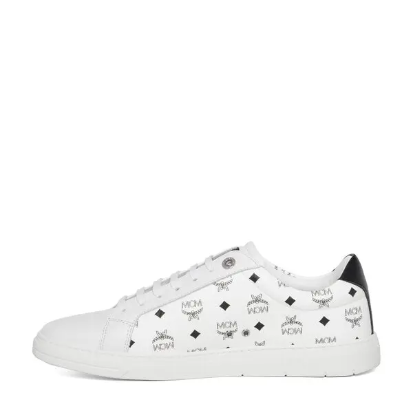 Mcm Printed Canvas Terrain Sneakers