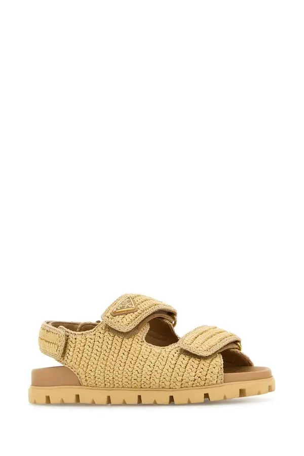 Prada Raffia Sandals