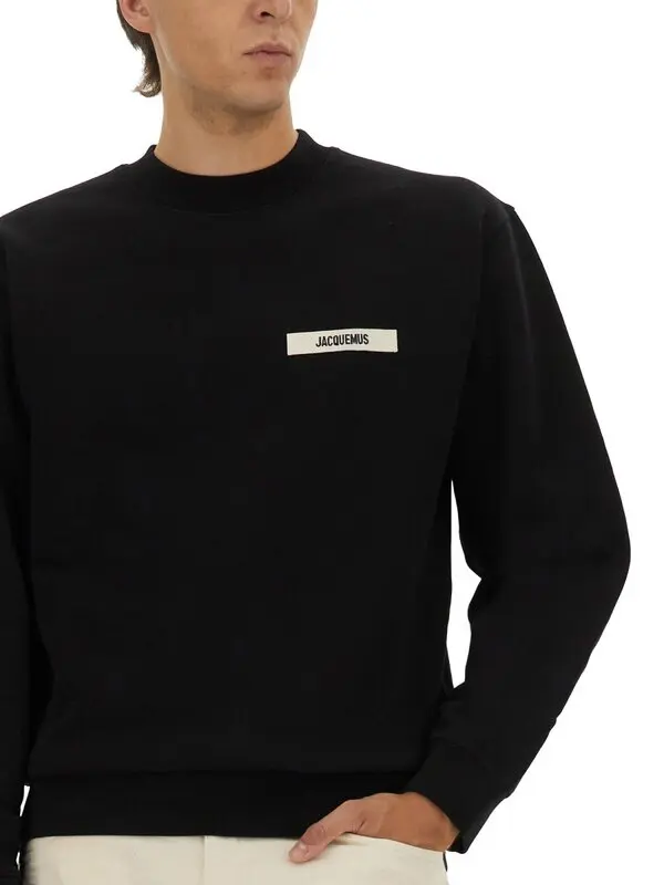 Jacquemus Grosgrain Logo Sweatshirt - Black