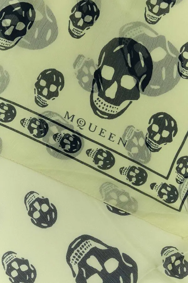 Alexander McQueen Printed Silk Foulard