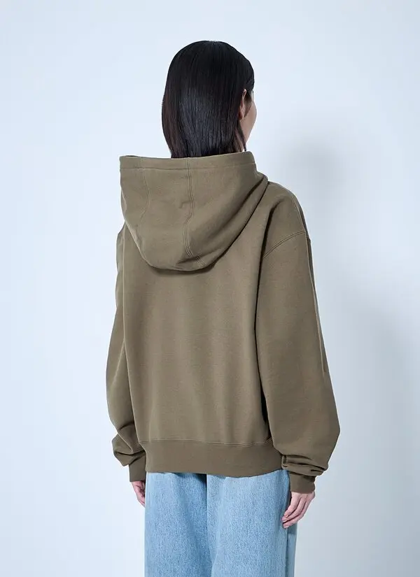 Saint Laurent Hooded Logo Motif Sweatshirt