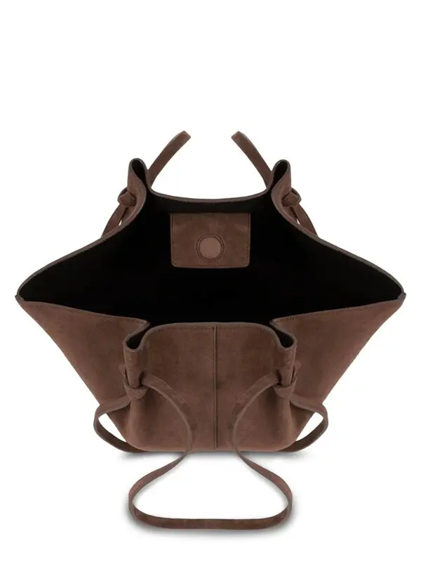Yuzefi Small Mochi Suede Bag - Brown