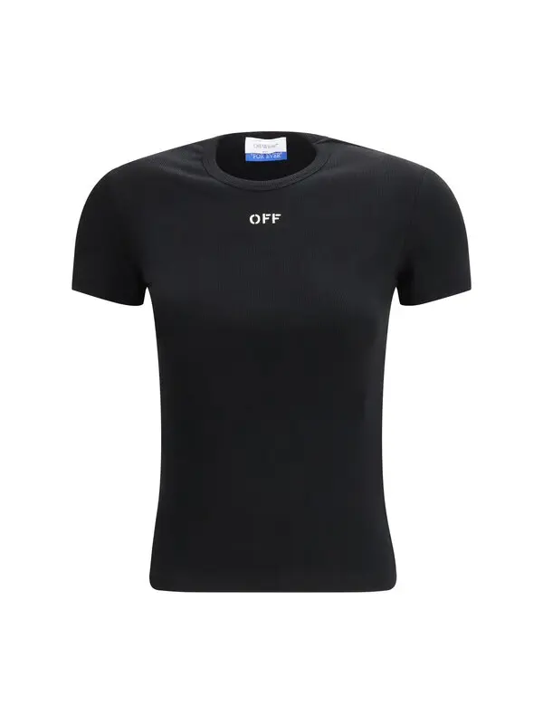 Off-White Off Stamp Rib Basic T-shirt - Black