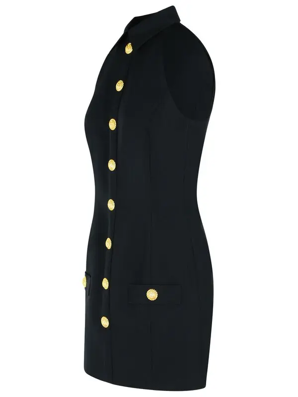 Balmain Virgin Wool Sleeveless Dress
