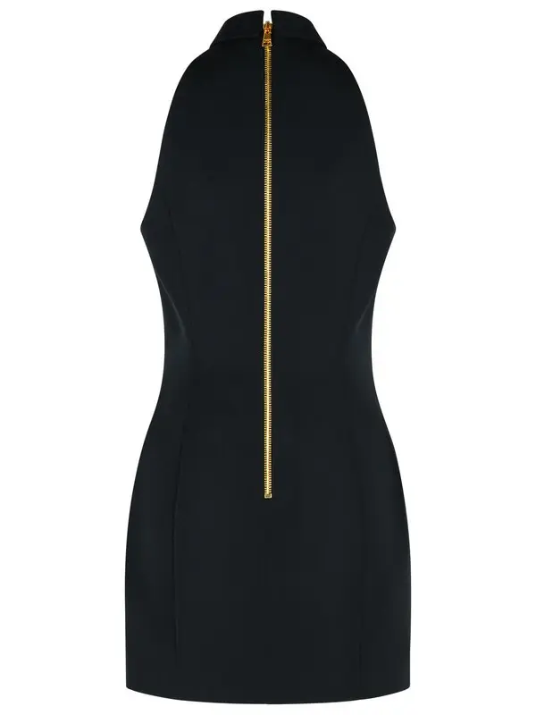 Balmain Virgin Wool Sleeveless Dress