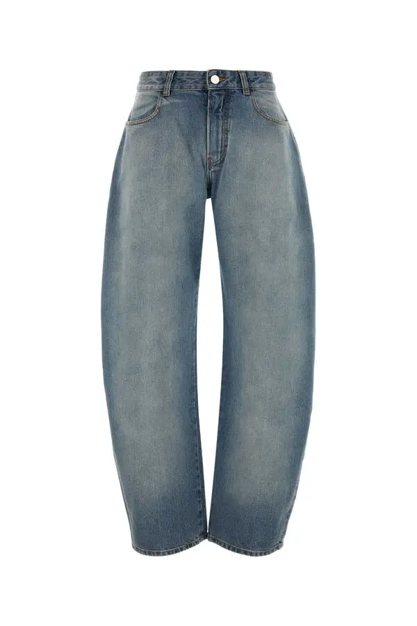 Alaïa Denim Wide-leg Jeans - Blue