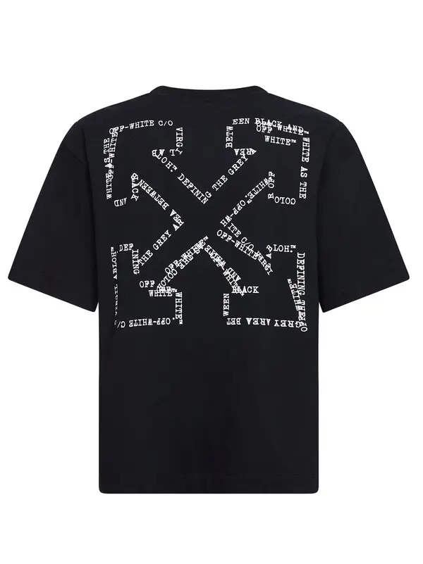 Off-White Black Cotton Jersey Type Arrow Skate T-shirt - Multicolor