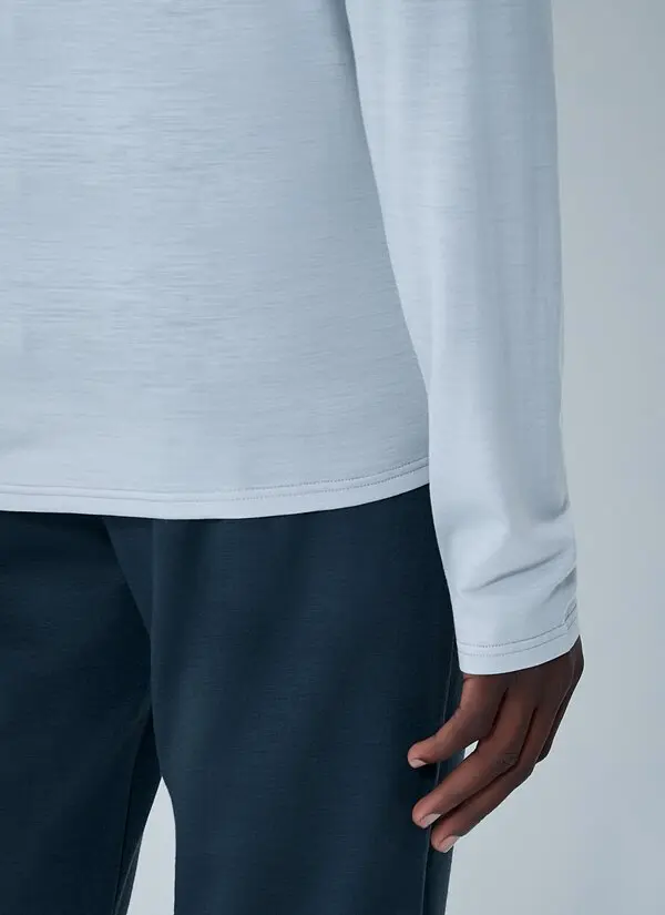 RIER Long Sleeve Crewneck Top - Gray