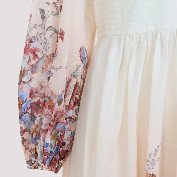 Zimmermann Awaken Plunge Maxi Dress With Floral Print - Multicolor