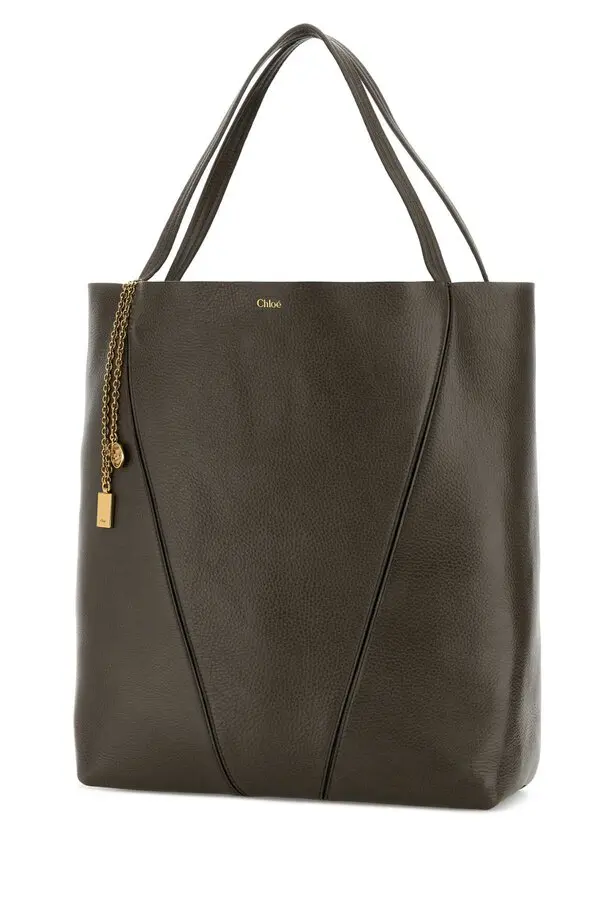 Chloé Large Spin Shopping Bag - Gray