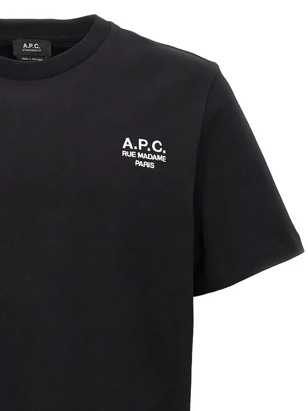 A.p.c. Standard Rue Madame Cotton T-shirt - Black