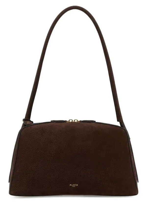 Alaïa Leather Shoulder Bag - Brown