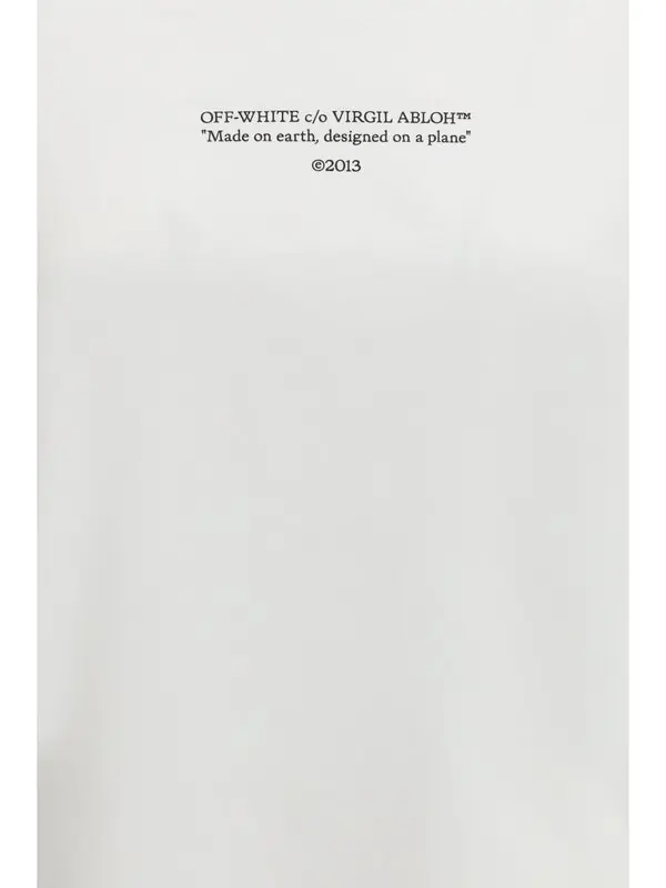 Off-White Made On Earth, Designed On A Plane" Cotton T-shirt