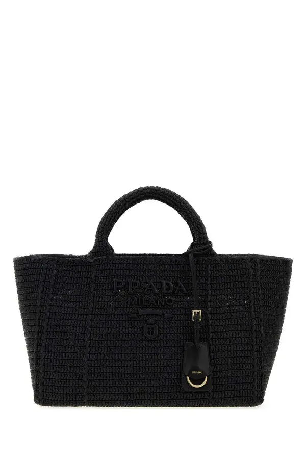 Prada Raffia Shopping Bag