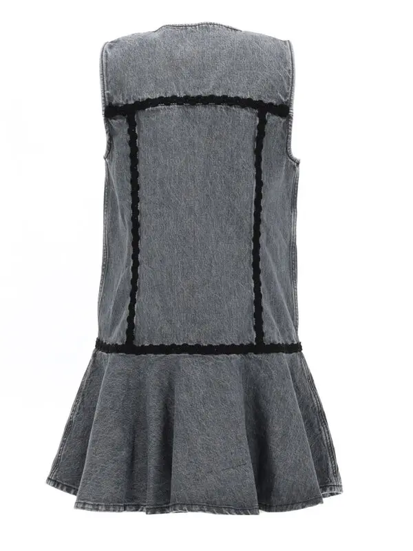 GANNI Cotton Mini Dress - Multicolor