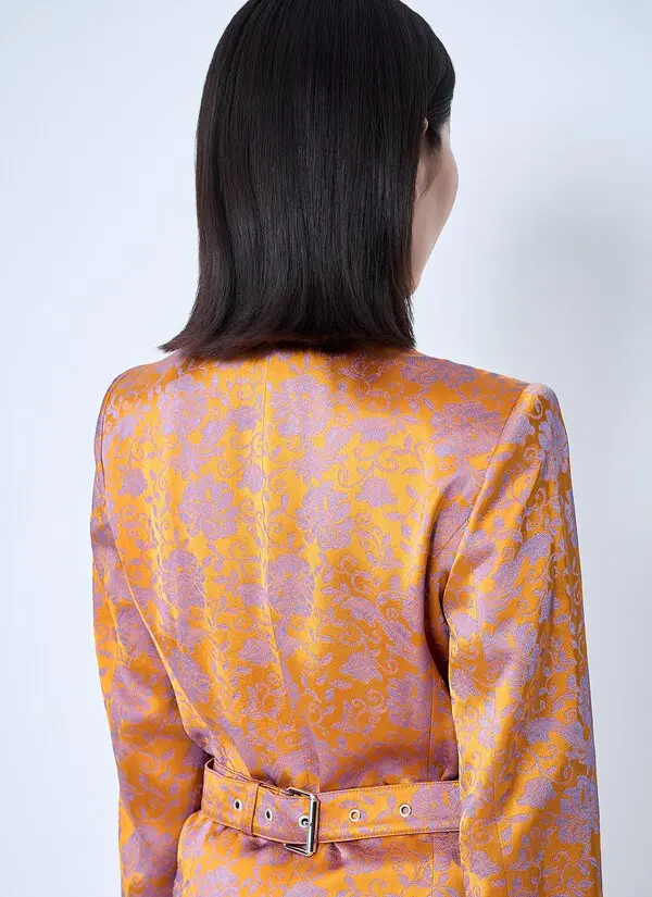 Dries Van Noten Floral Embroidered Tailored Coat