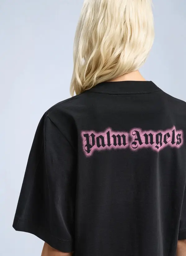 Palm Angels Classic Logo Cropped T-shirt