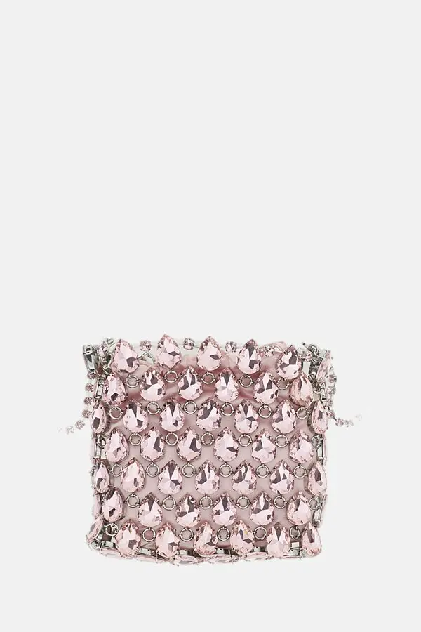 SELF-PORTRAIT Crystal Chainmail Mini Bag