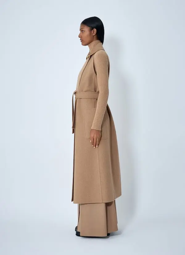 Max Mara Tailored Maxi Wool Blend Waistcoat - Multicolor