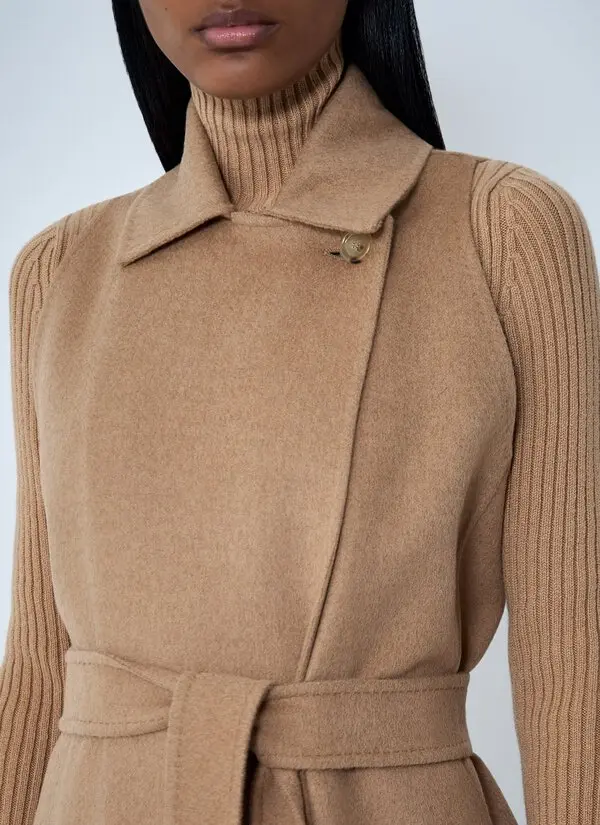 Max Mara Tailored Maxi Wool Blend Waistcoat - Multicolor