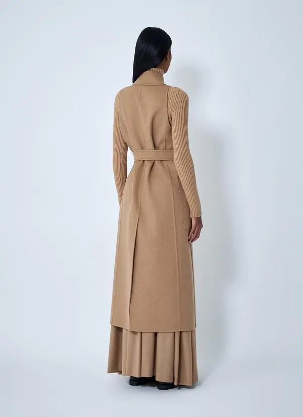 Max Mara Tailored Maxi Wool Blend Waistcoat