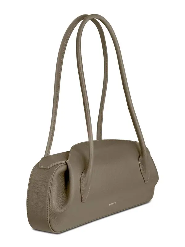 Yuzefi Oyster Small Shoulder Bag - Gray
