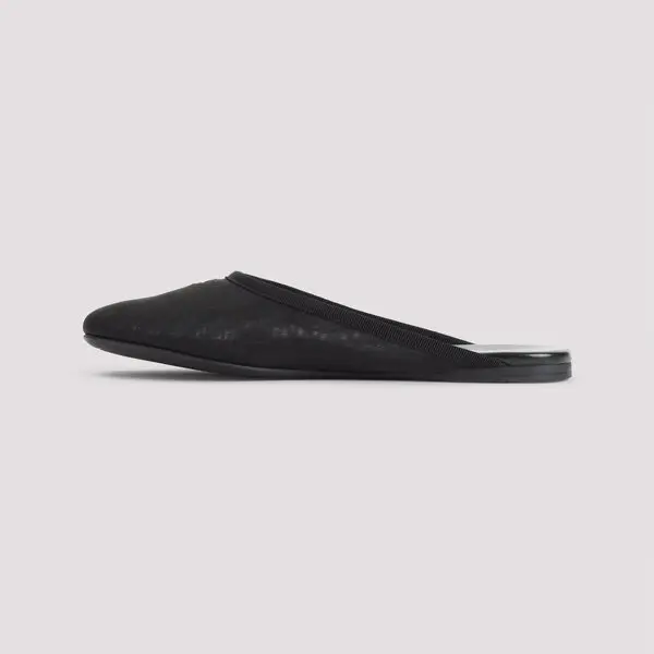 Miu Miu Embroidered Logo Slip-on Shoes