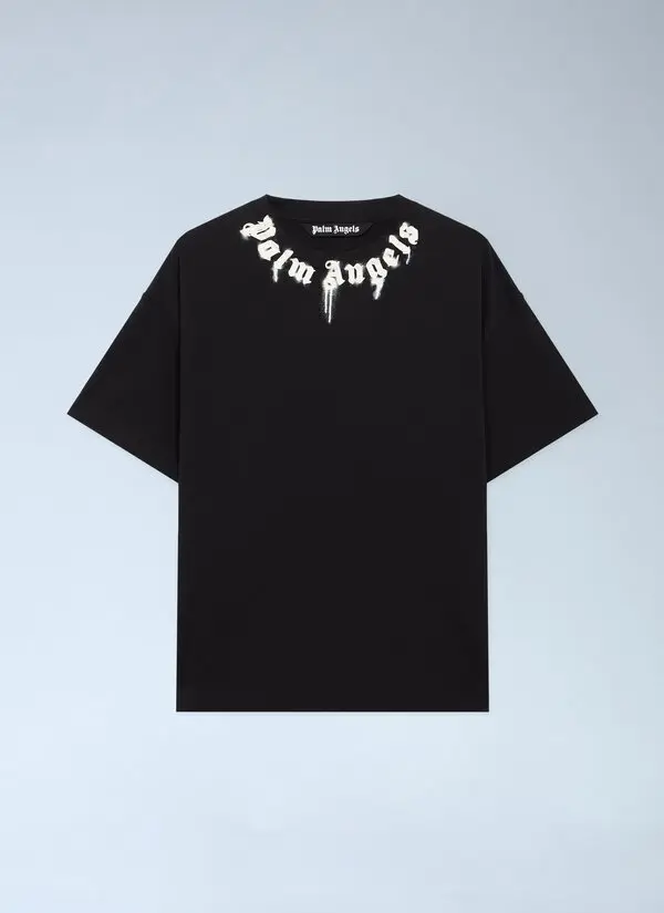 Palm Angels Spray Neck Logo T-shirt