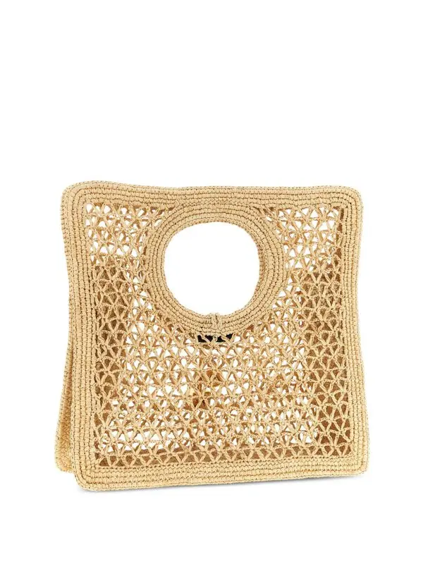 Jacquemus Le Petit Carre Spiaggia Raffia Handbag