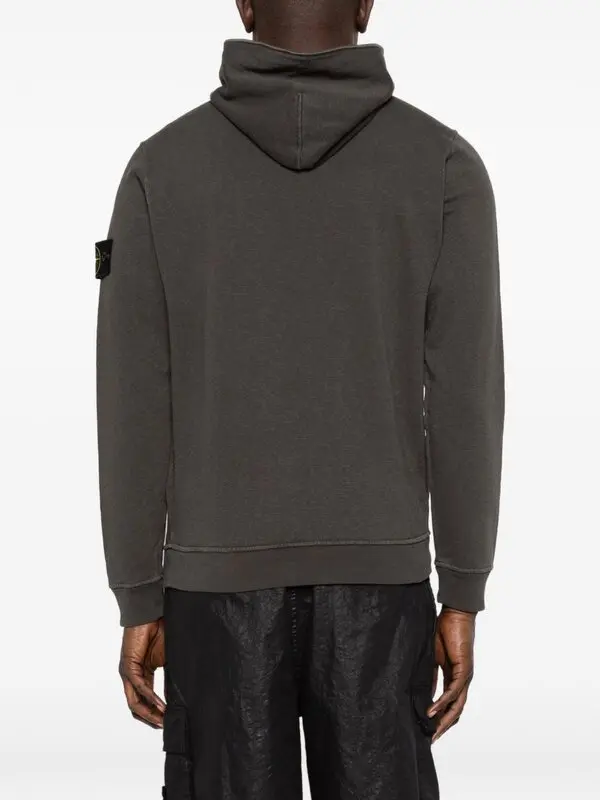 Stone Island Logo Cotton Hoodie - Multicolor