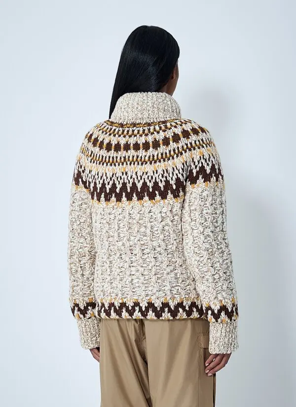 Moncler Chunky Knit Zip-up Cardigan