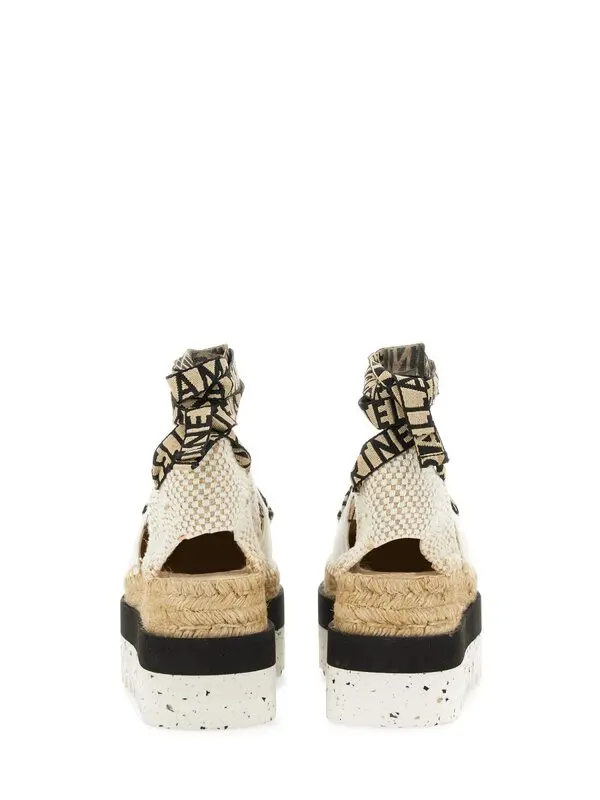 Stella McCartney Gaia Platform Espadrille - Cream
