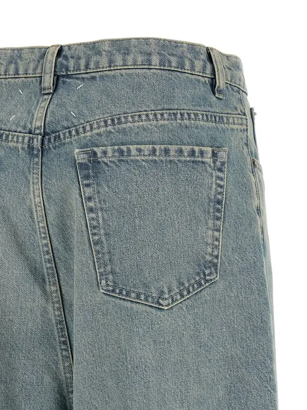 MAISON MARGIELA Stone-washed Low Crotch Wide Leg Jeans
