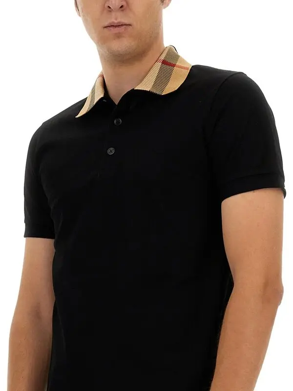Burberry Cotton Polo - Black