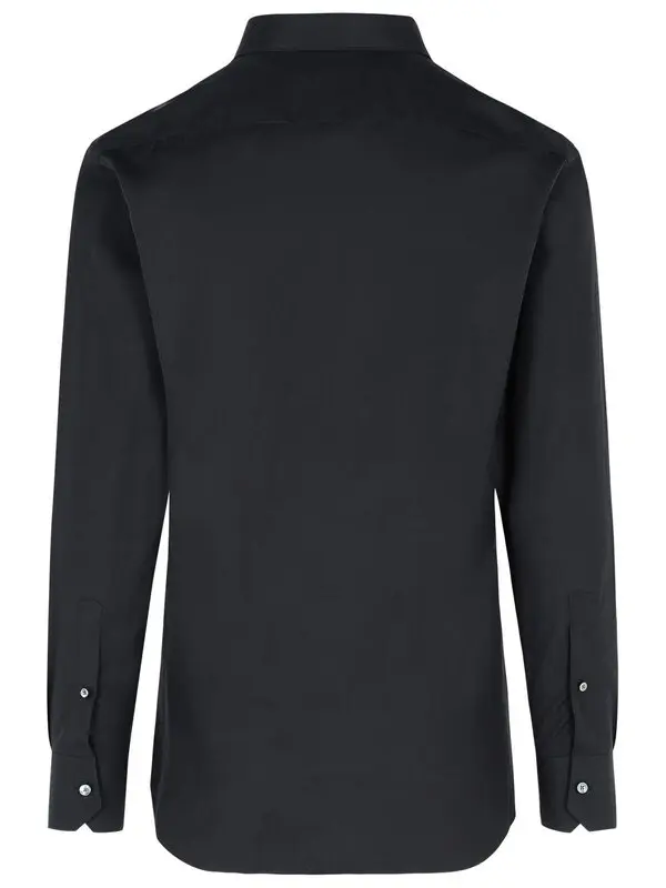 Zegna Trofeo' Cotton Shirt - Black