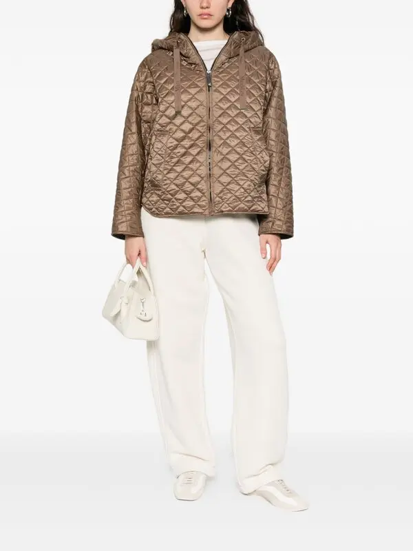 Max Mara Padded Quilted Blouson Jacket - Multicolor