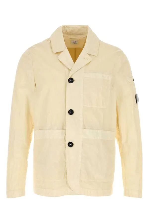 C.P. COMPANY Cream Cotton Blend Blazer
