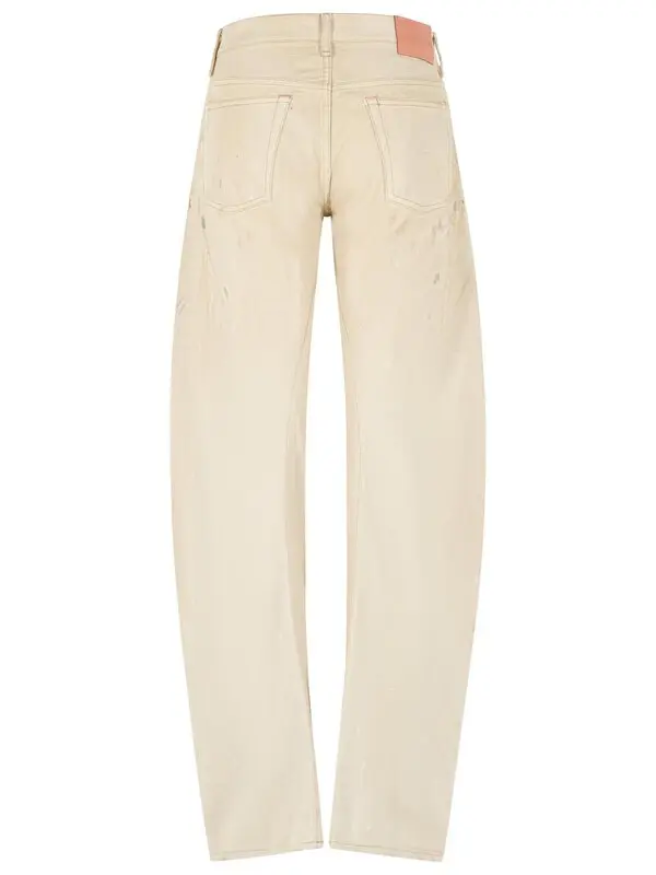 Acne Studios Wide Leg Loose Fit Cotton Jeans