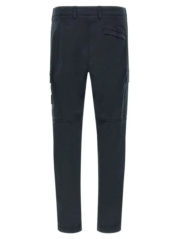 Stone Island Garment-dyed Stretch Cotton Twill Cargo Pants