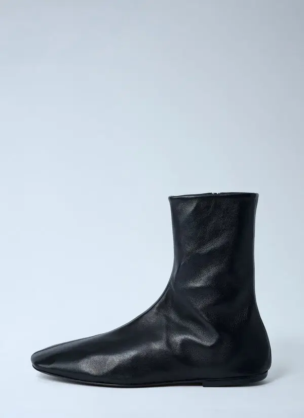 Dries Van Noten Leather Ankle Boots