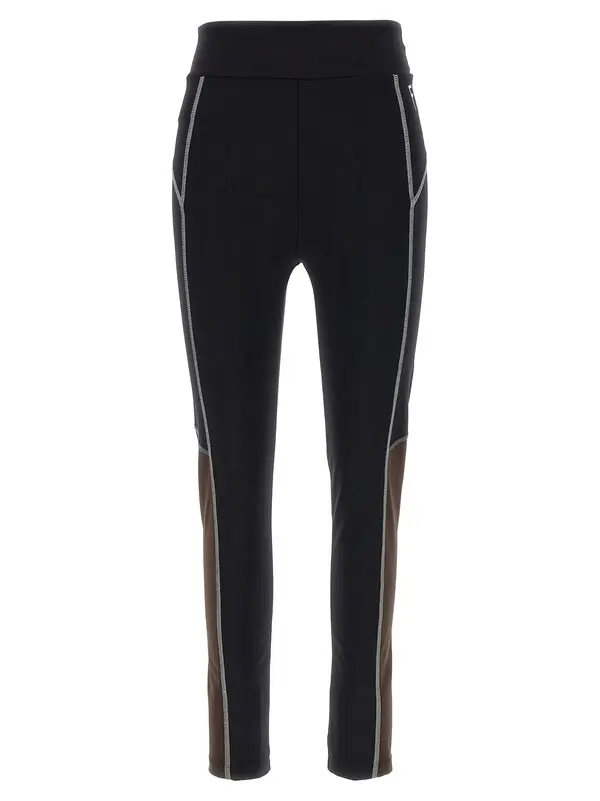 Fendi Color Block Leggings With Contrast Stitching