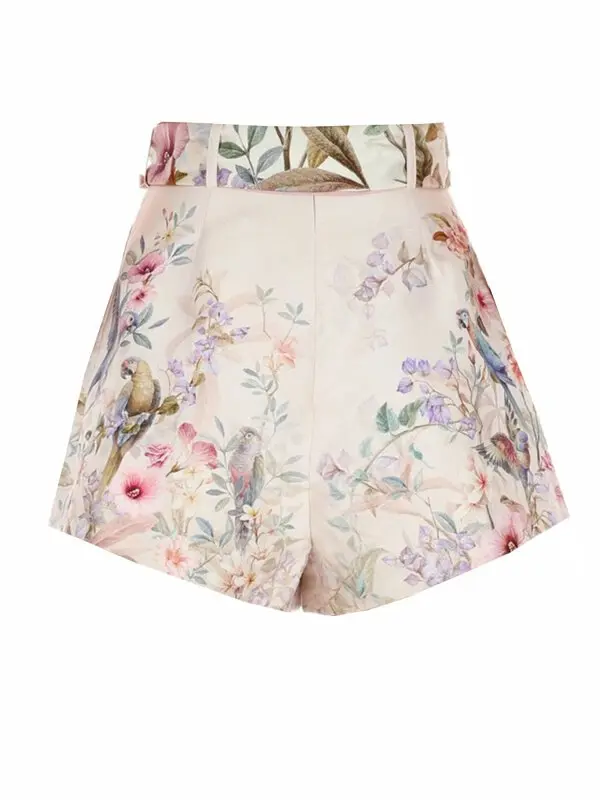Zimmermann Rebellion Pleated Shorts - Multicolor