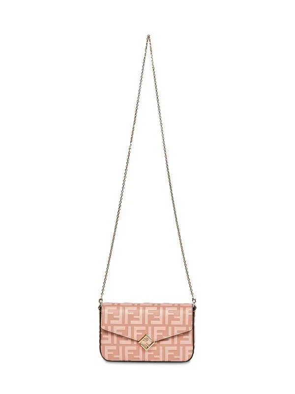 Fendi Rose Wallet On Chain Ff Diamonds Minibag - Multicolor