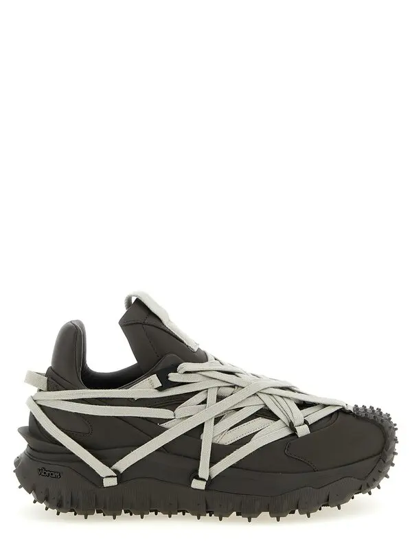 Rick Owens Moncler + Trailgrip Megalace Lace-up Sneakers - Brown